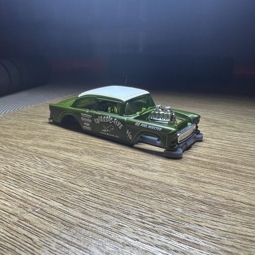 🥵 lowered 55 chevy gasser hot wheel base・ STL File for ・Cults