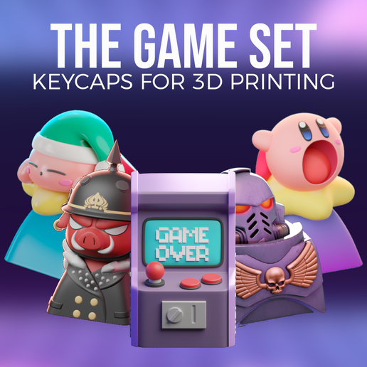 🎨 The Game Set - keycaps to print・ STL File for 3D printing・Cults
