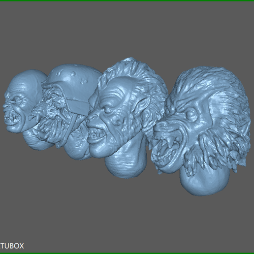 🐺 American Werewolf In London Head Lot・ STL File for 3D printing・Cults
