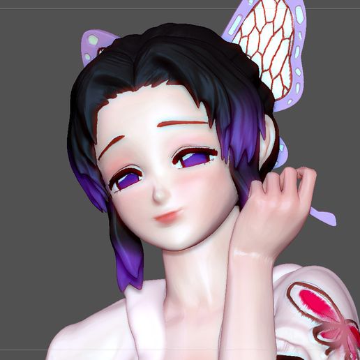 Datei Shinobu Demon Slayer Kimetsu No Yaiba Sexy Girl Anime 3d Druck