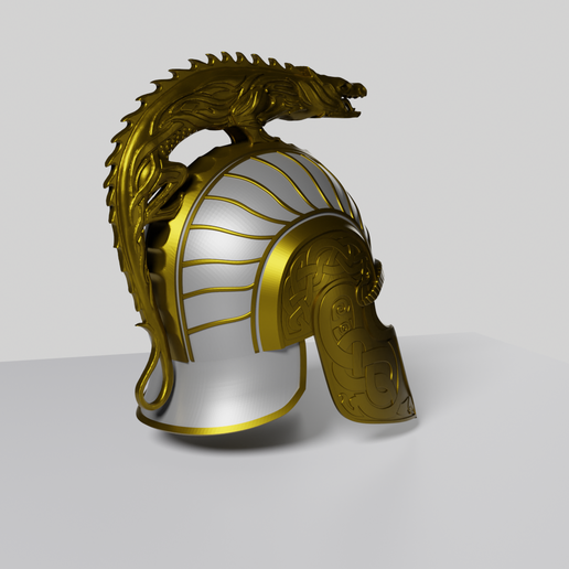 🐉 Dragon Helm Of Dor-Lomin, Turin Turambar・ STL File for 3D printing・Cults