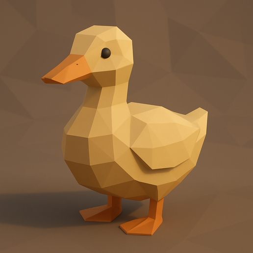 🦆 Low Poly Duck 3D Model – STL File for 3D Printing・ STL File for 3D ...