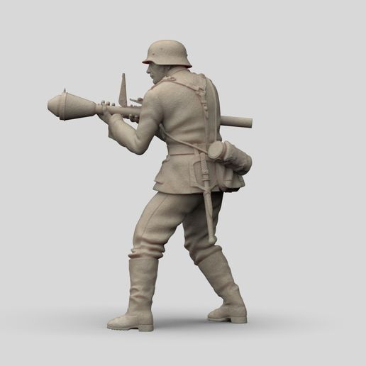🫡 German Soldier and Faustpatrone・ STL File for 3D printing・Cults