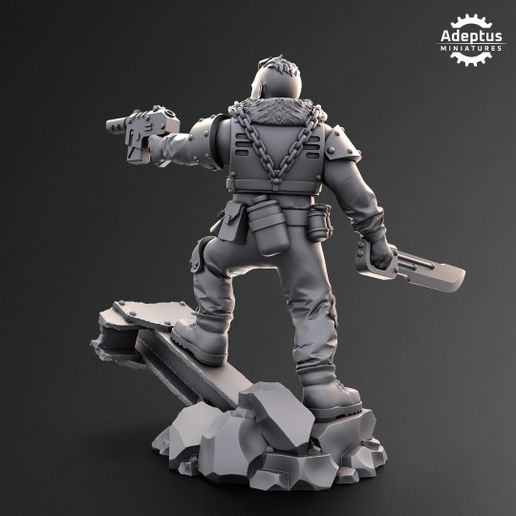 💂 Commander. Spectre Regiment. Imperial Guard・ 3D File for ・Cults