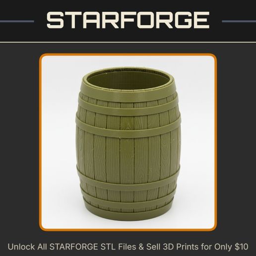 🍷 Medieval Wine Barrel Pencil Pen Holder for Office and Desk StarForge ...