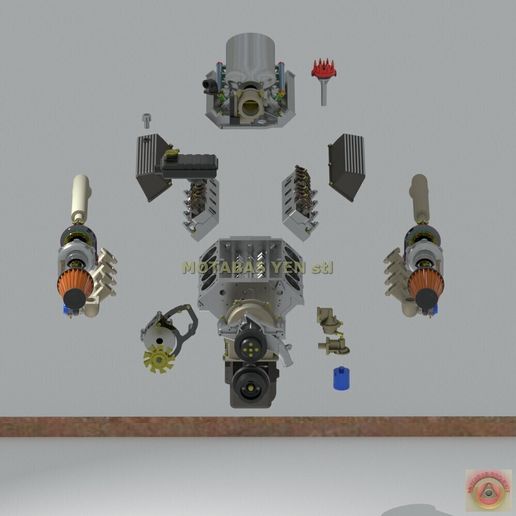 STL file FORD 427 TURBO - ENGINE 🚙 ・3D printer model to download・Cults