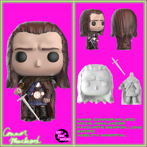 STL file HIGHLANDER CONNOR MACLEOD 🎬 ・3D printable model to download・Cults