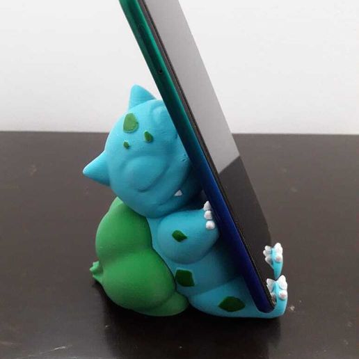 Archivo STL BULBASAUR POKEMON PHONE HOLDER 🐉 ・Objeto imprimible en 3D ...