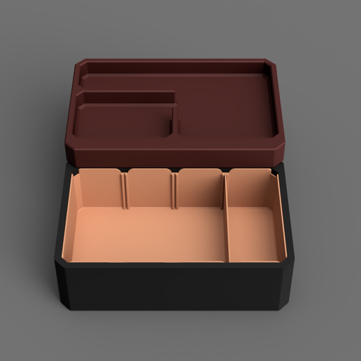 🧲 Magnetic Rotating Tray Box・ STL File for 3D printing・Cults