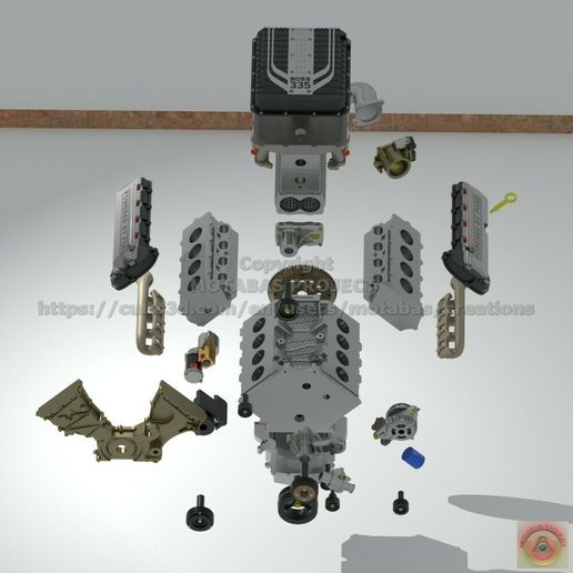 🚙 FORD BOSS 335 (Miami V8) - ENGINE・ STL File for 3D printing・Cults
