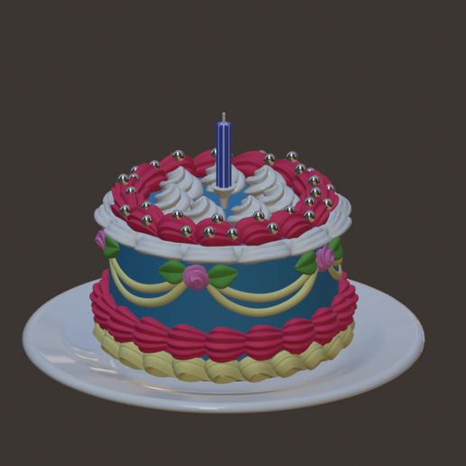 🎂 Happy Birthday Scene・ STL File for 3D printing・Cults