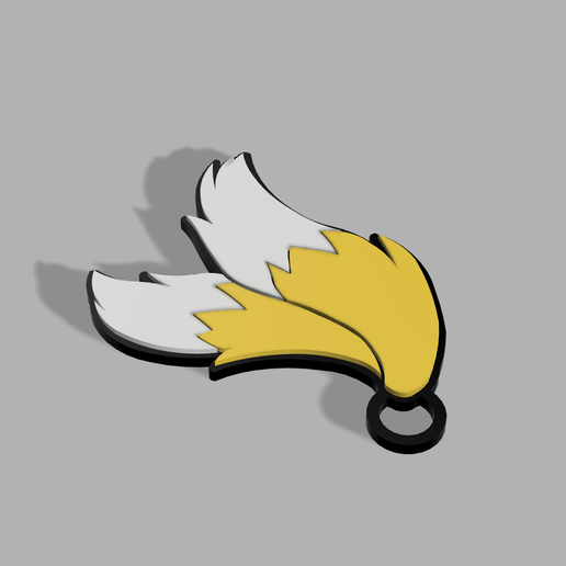 STL file Logo Tails Keychain || Logo Tails Keychain 🗝️ ・3D printing ...