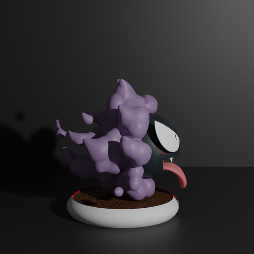🐉 Gastly pokemon 3D print model・ STL File for ・Cults