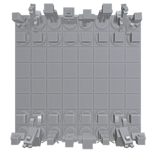 ♟️ Minecraft Chess Base And Characters・ STL File for 3D printing・Cults