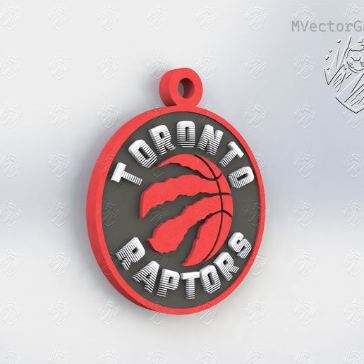 3D file Toronto Raptors,vector file keychain,logo,stl,step,dxf,svg,png ...