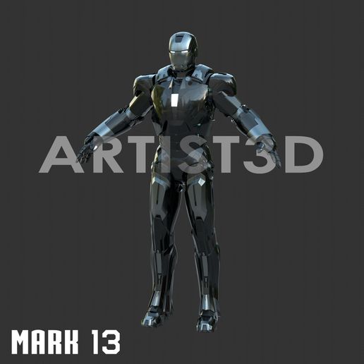 👨 Iron Man Mark 13 cosplay full suit・ STL File for 3D printing・Cults