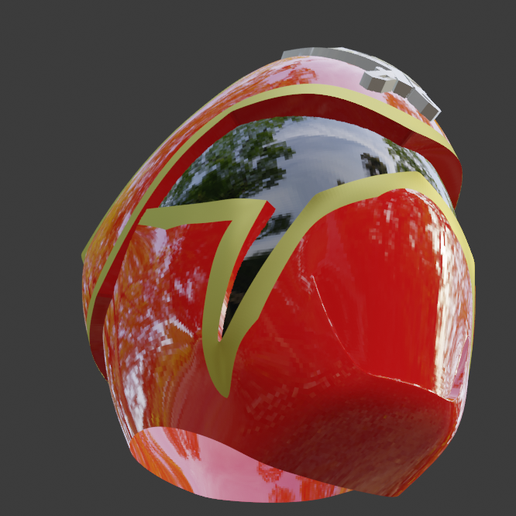 🪖 Kaizoku Sentai Gokaiger Red Captain Marvelous cosplay helmet 3D ...