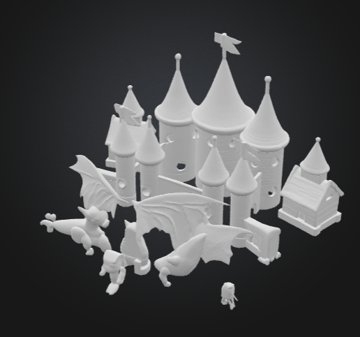 🏰 Fantasy Kingdom Miniature・Free STL File for 3D printing・Cults