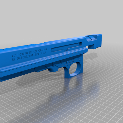 🔫 Thompson Submachine Gun | Rubber Band Gun | V1・Free 3D File for ・Cults