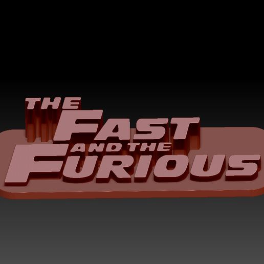 📽️ Fast And Furious Logo・ STL File for ・Cults