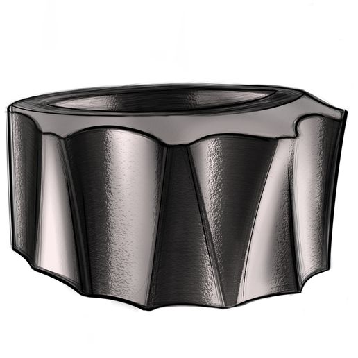 STL file RIDGE Ring 💍 ・Model to download and 3D print・Cults
