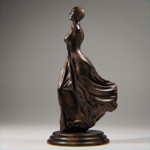 STL file Abstract Girl Statues for Modern Home Decor 👧 ・Design to ...