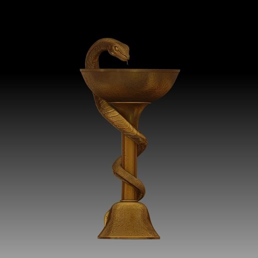 ⚕️ Caduceus Medical Symbol・ STL File for 3D printing・Cults