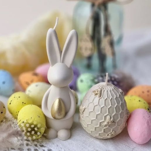 🍽️ Easter bunny・ STL File for 3D printing・Cults