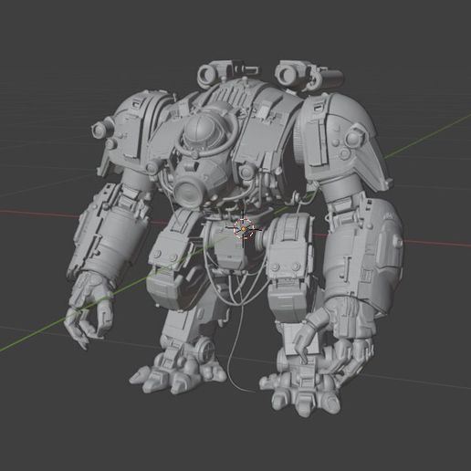 🤏 Weighted small mech・ STL File for 3D printing・Cults