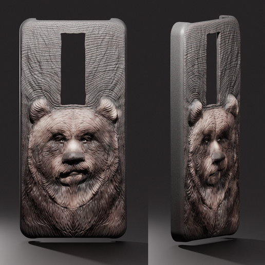 OBJ file COLLECTIBLE 3d printable Bear phone case 🐻 ・3D print design to ...