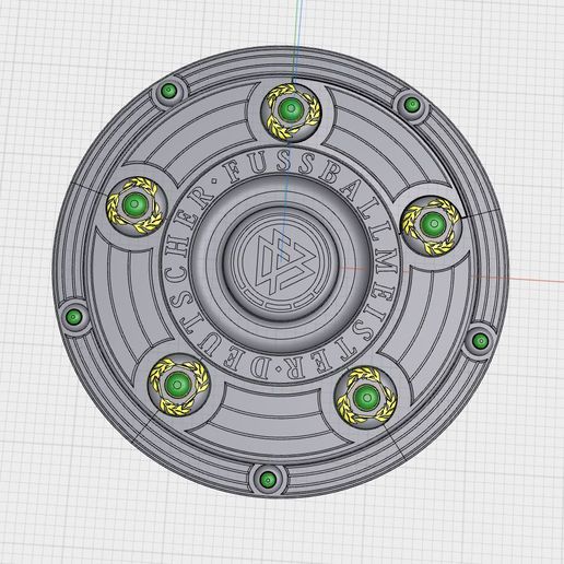 ⚽ German Soccer Cup (German Soccer Cup) 48cm・ STL File for 3D printing ...