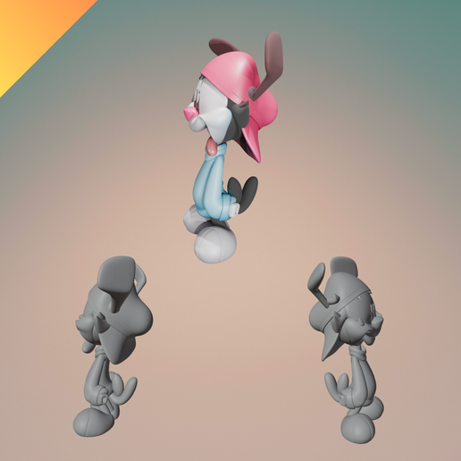 🐕 Cartoon Dog Character with Cap – 3D Printable STL – STL, OBJ and GLB ...