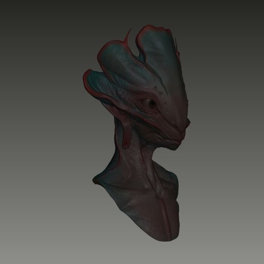 👽 Alien Head 04・ STL File for 3D printing・Cults