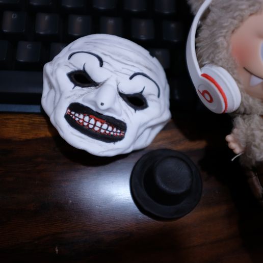 🎩 Terrifier (Mask and Hat) for Halloween - Labubu Toy Accessories・ STL ...