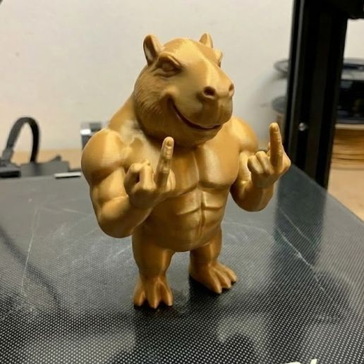🆒 Buff Capybara cool vibes versión 2 para impresión 3d・Archivo STL para ...