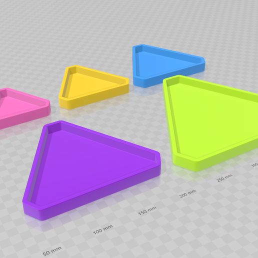 🔺 Corner Cut Triangle Trinket Dish STL File - Digital Download -5 ...
