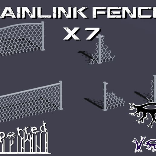 🎲 Chainlink Fence Basing Bits・ 3D File for 3D printing・Cults
