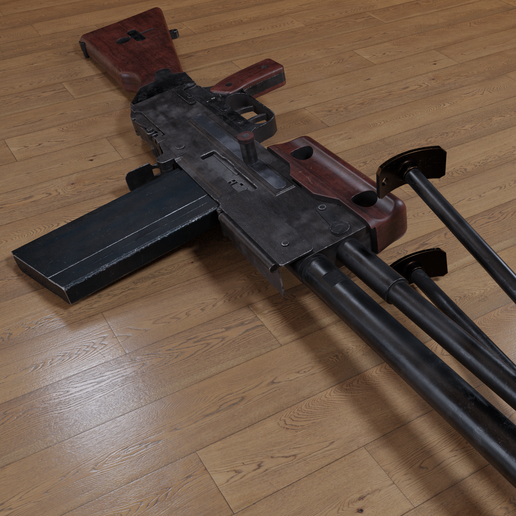 🔫 Chatellerault FM M24/29 MachineGun LMG ( PropGun ) 1/1 Scale・ STL ...