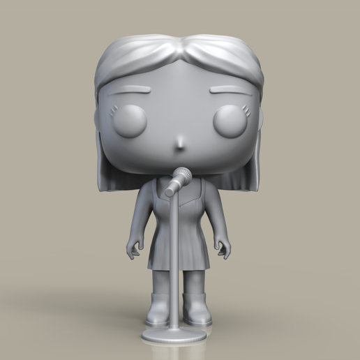 STL file FUNKO SINGER FEMALE VERSION 🧑‍🎤 ・Model to download and 3D ...