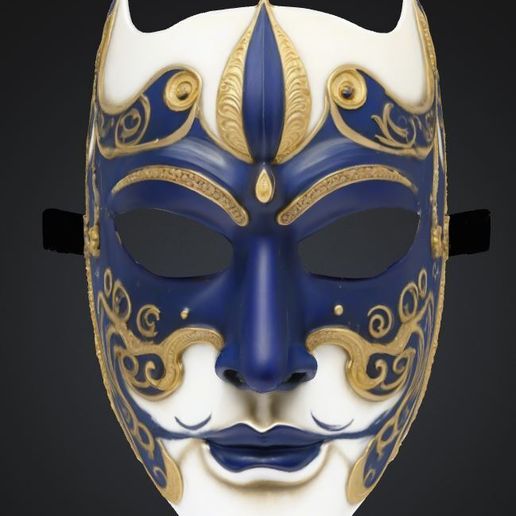 👾 Pattern Prom Face Mask - Embroidered Mask 3D print model 3D print ...