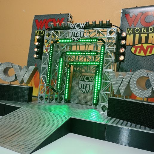 🤼 WCW WRESTLING STAGE・ STL File for 3D printing・Cults