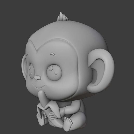 🐒 Monkey・ STL File for 3D printing・Cults