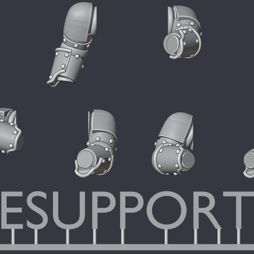 🛰 Presupported - Gen 3 Heavy arms set・ 3D File for 3D printing・Cults