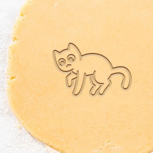 3D file Cat Cookie Cutter, Biscuit Cutter 🐱 ・3D printable design to ...