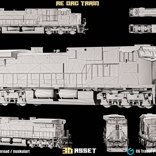🦝 RE OPERATION RACCOON CITY TRAIN - 3D ASSET - Vehicle・ 3D File for 3D ...