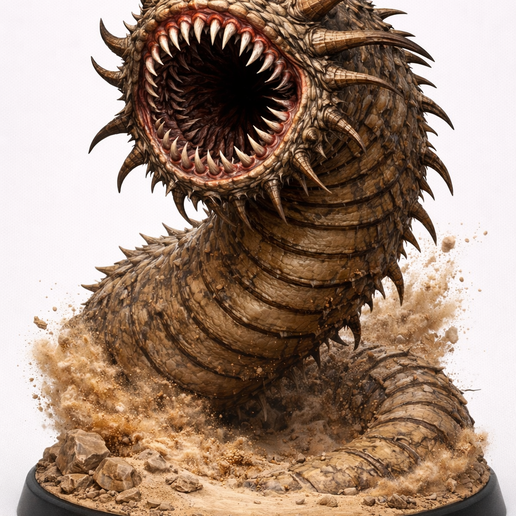 🏜️ Sand Maw Devourer – Giant Desert Worm Monster | DnD 5e Tabletop RPG ...
