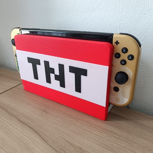 📱 Decorative Case for Nintendo Switch Dock - TNT Minecraft Design・ STL ...