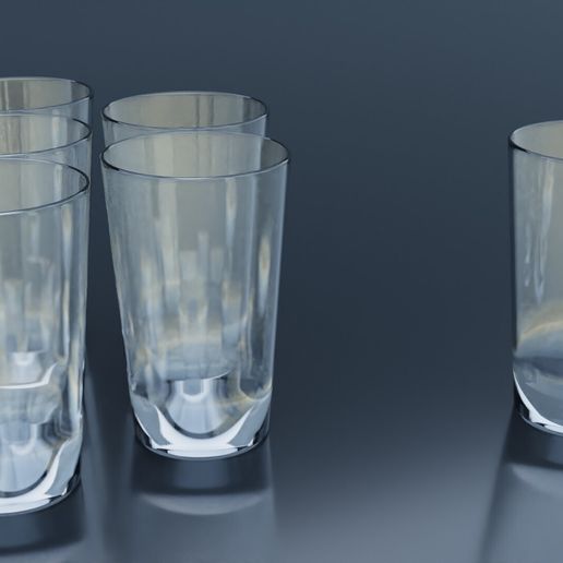 3D file 6pcs Drink Glass 3D Model 🍹 ・Template to download and 3D print ...