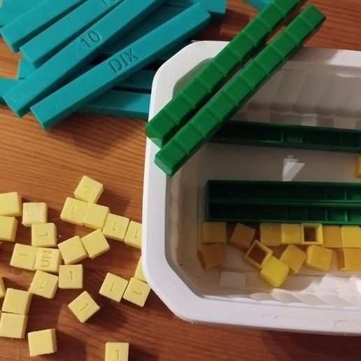 Archivo 3D gratis Barra y Cubo para contar. CP educativo 🎒 ・Diseño de ...