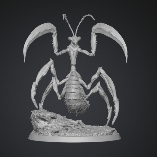 🪒 Razor Mantis/ Giant Mantis : DND Miniture Monster・ STL File for 3D ...